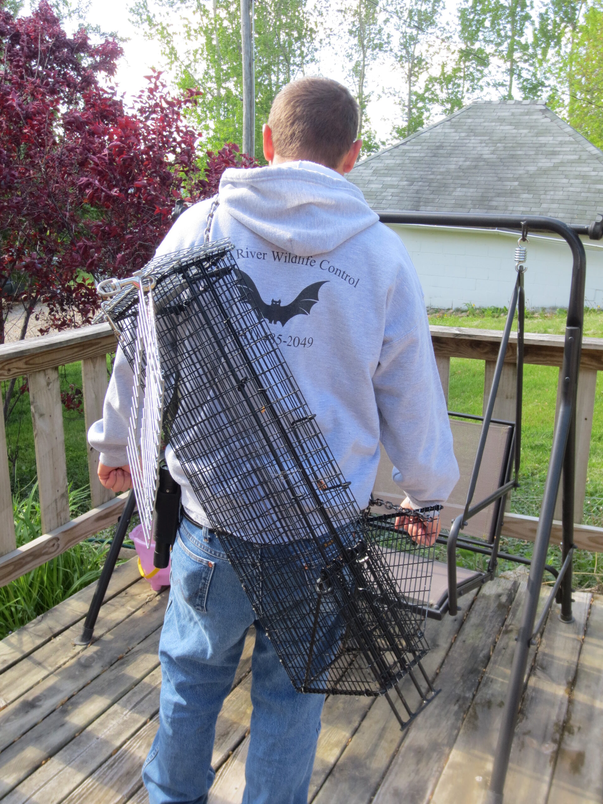 Adam Utterback Lovin Comstock Chimney Cage Traps! - Comstock Custom Cage